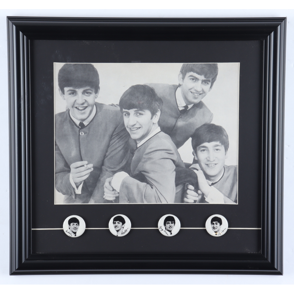 The Beatles 14x15 Custom Framed Print Display with Complete Set of (4 ...