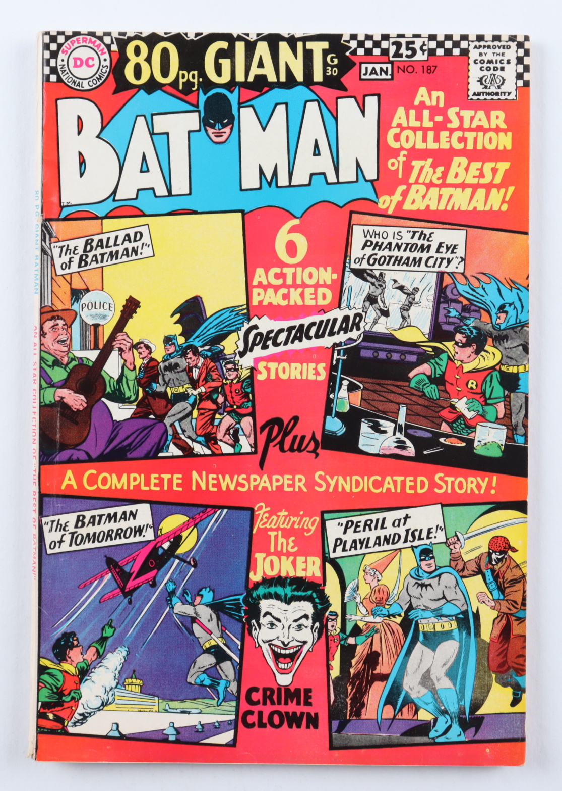 Vintage 1967 "Batman" Issue #187 DC Comic Book | Pristine Auction