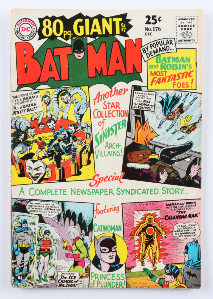 Vintage 1965 "Batman" Issue #176 DC Comic Book | Pristine Auction