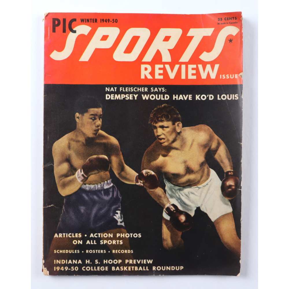 Original 1949 Jack Dempsey Cover Sports Review Magazine | Pristine Auction