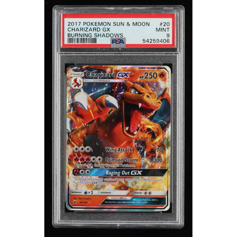 Charizard GX 2017 Pokemon Burning Shadows #20 (PSA 9) | Pristine Auction