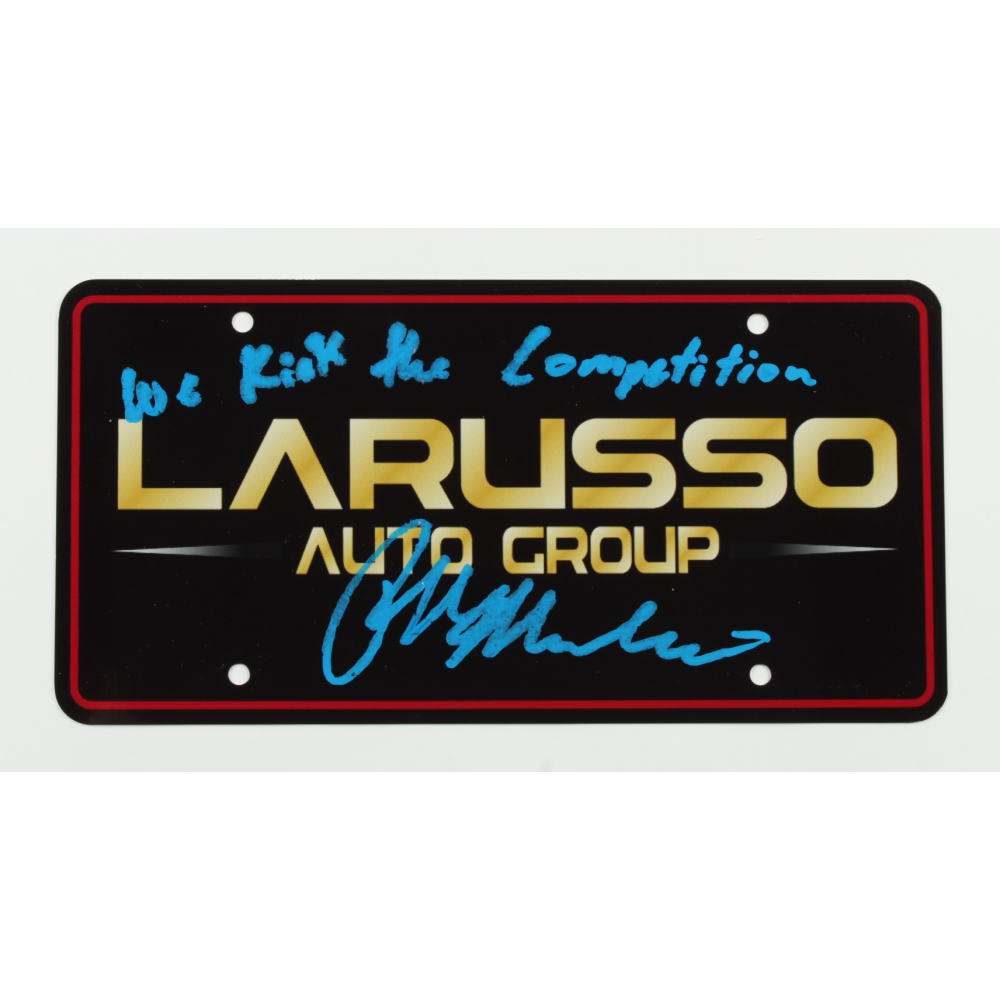 Ralph Macchio Signed "The Karate Kid" Larusso Auto Group License Plate ...