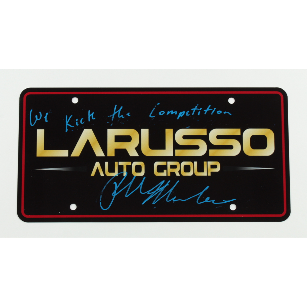 Ralph Macchio Signed "The Karate Kid" Larusso Auto Group License Plate ...