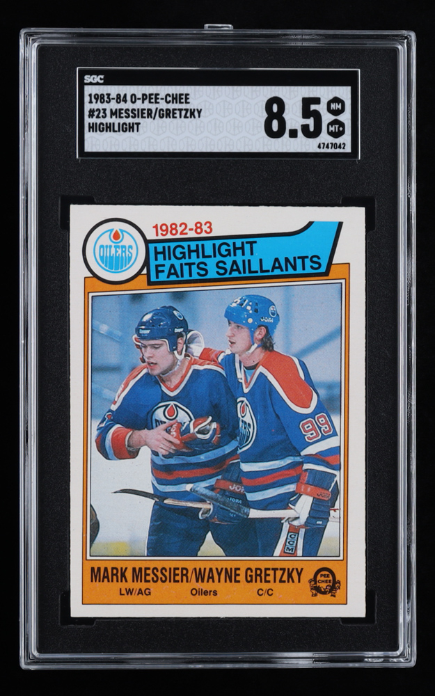 Wayne Gretzky / Mark Messier 1983-84 O-Pee-Chee #23 (SGC 8.5) | Pristine Auction