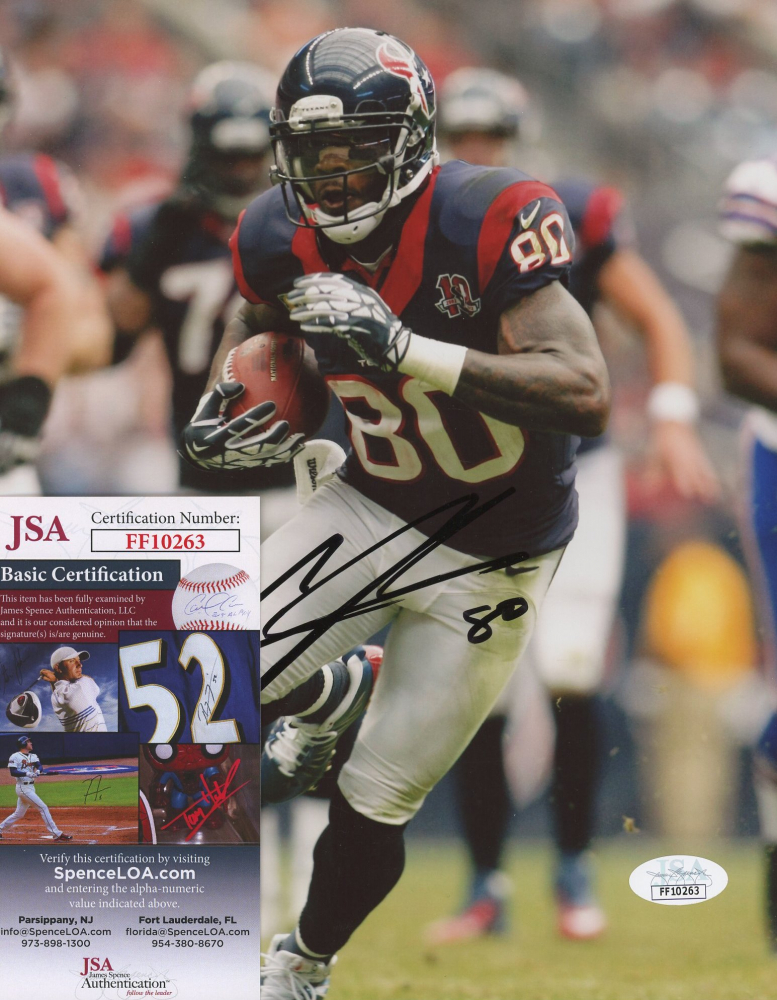 Andre Johnson Signed Texans 8x10 Photo (JSA) | Pristine Auction