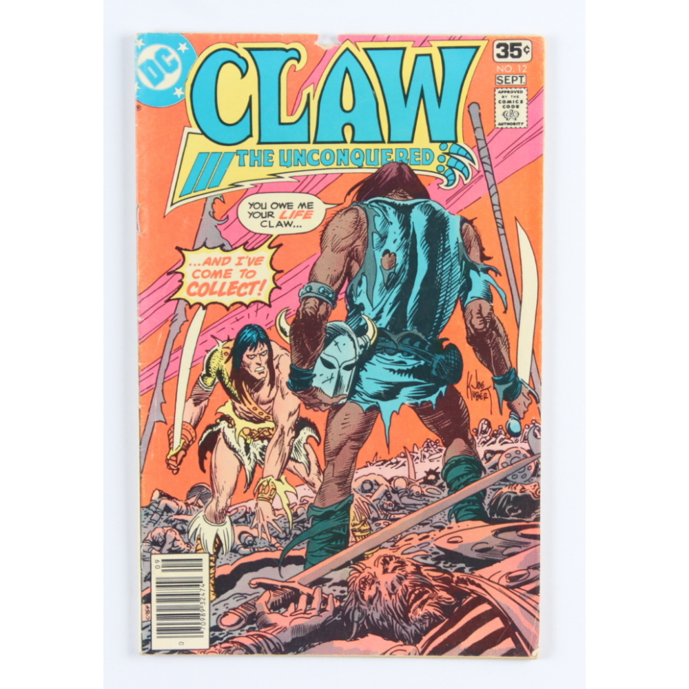1978 "Claw The Unconquered" Issue #12 DC Comic Book | Pristine Auction