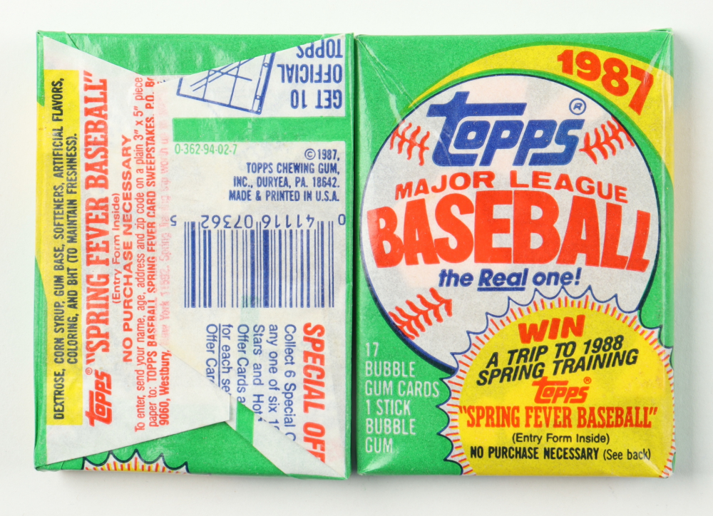 1987 Topps Baseball Wax Box with (36) Packs | Pristine Auction