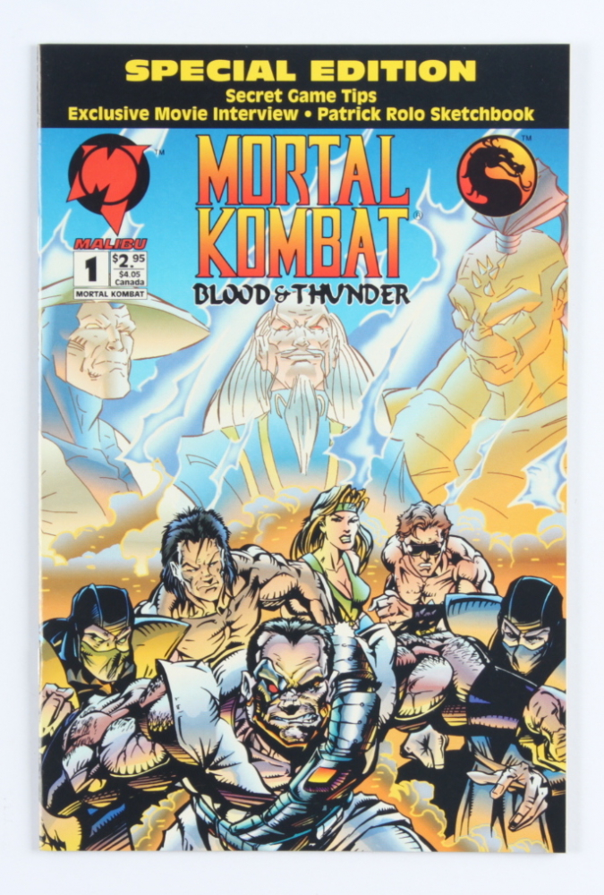 1994 "Mortal Kombat: Blood & Thunder" Issue #1 Malibu Comic Book | Barnebys