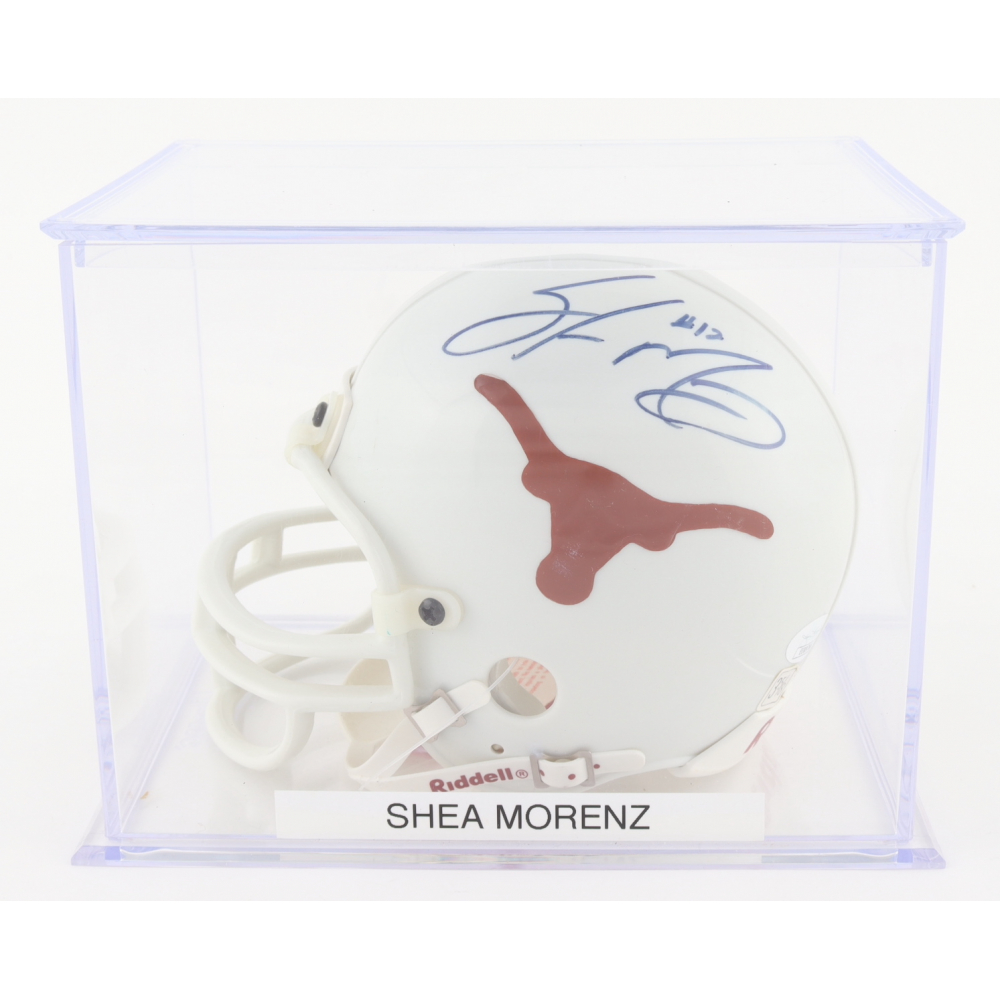 Shea Morenz Signed Texas Longhorns Mini Helmet With Display Case (JSA ...