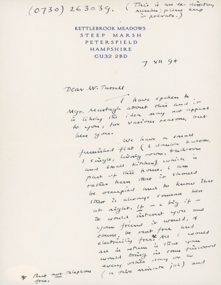 Alec Guinness Signed Hand-Written Letter (AutographCOA) | Pristine Auction