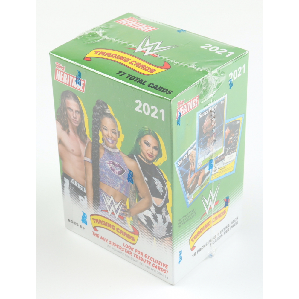 2021 Topps WWE Heritage Wrestling Blaster Box with (11) Packs ...