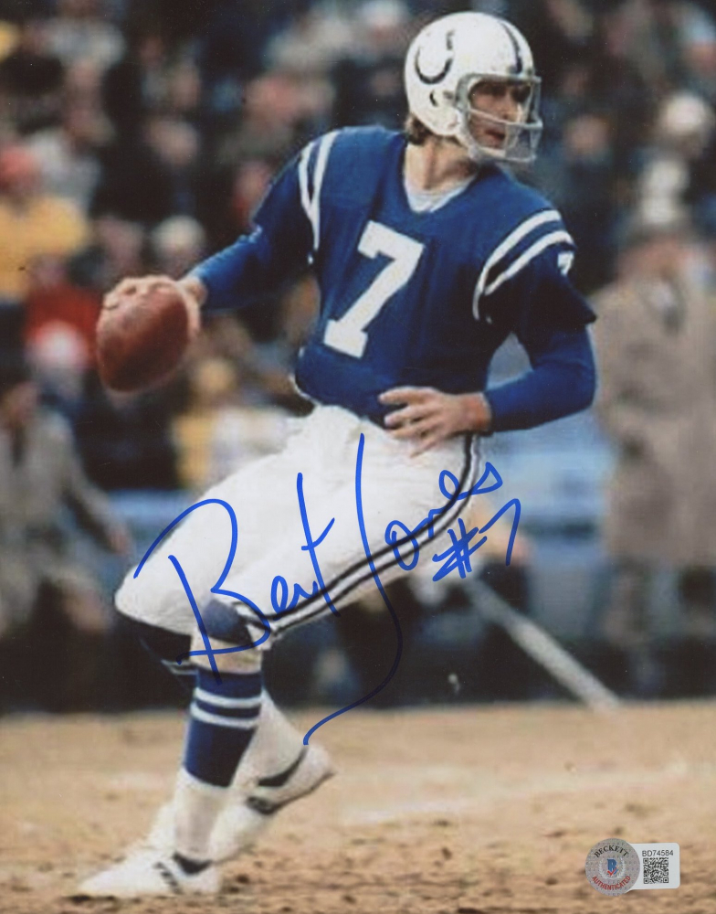 Bert Jones Signed Colts 8x10 Photo (Beckett) | Pristine Auction