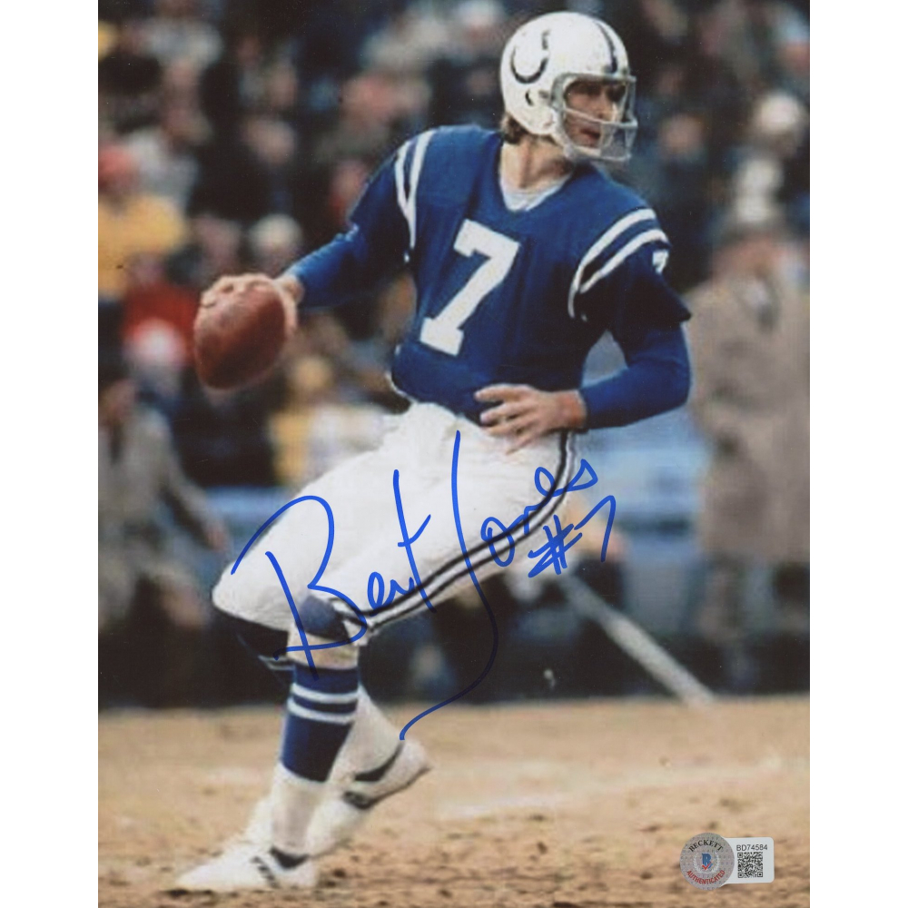 Bert Jones Signed Colts 8x10 Photo (Beckett) | Pristine Auction