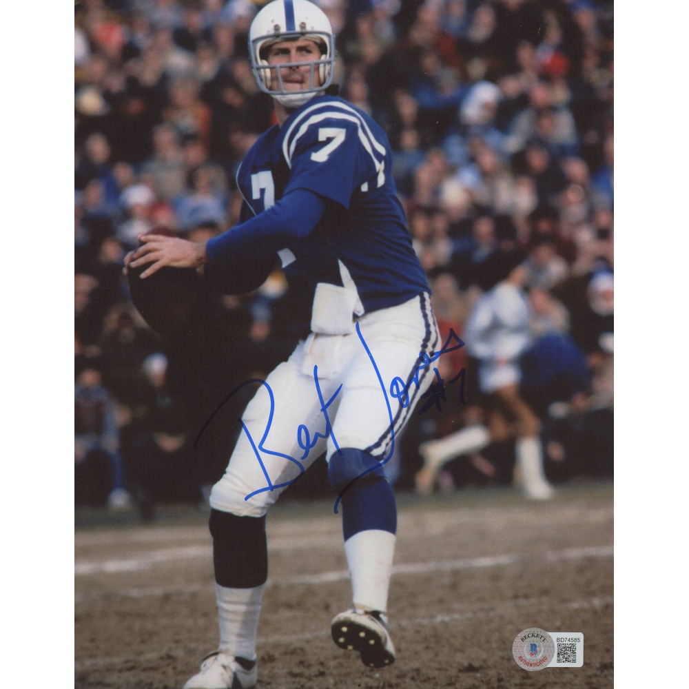 Bert Jones Signed Colts 8x10 Photo (Beckett) | Pristine Auction