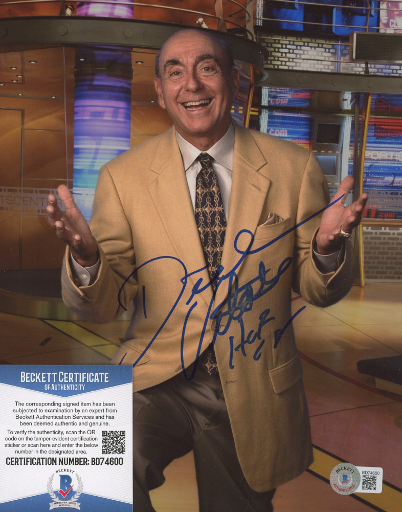 Dick Vitale Signed Pistons 8x10 Photo Inscribed "HOF 08" (Beckett ...