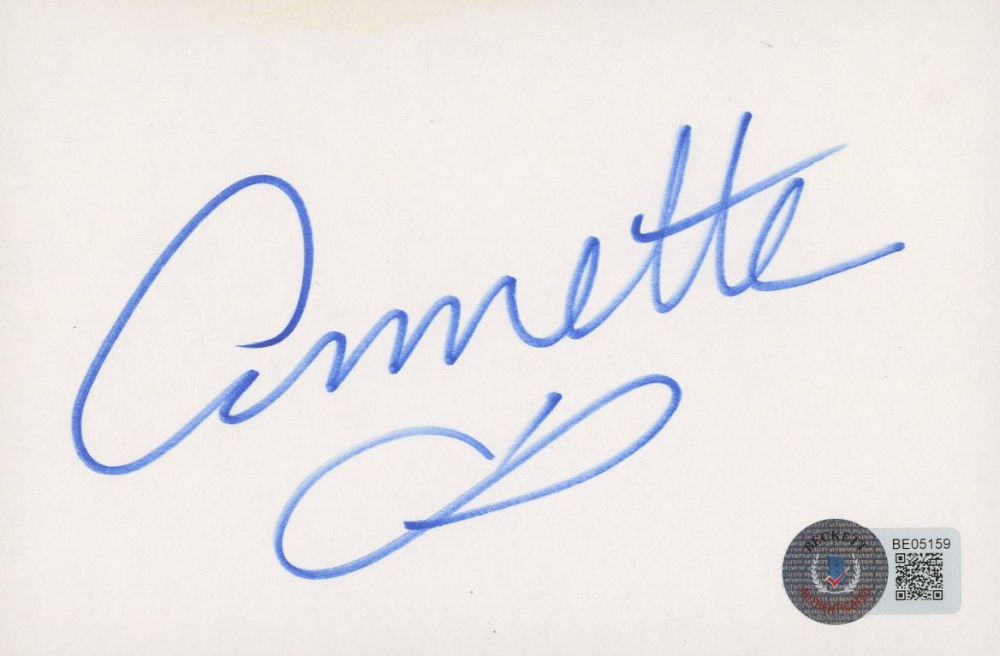 Annette Funicello Signed 4x6 Cut (Beckett) | Pristine Auction