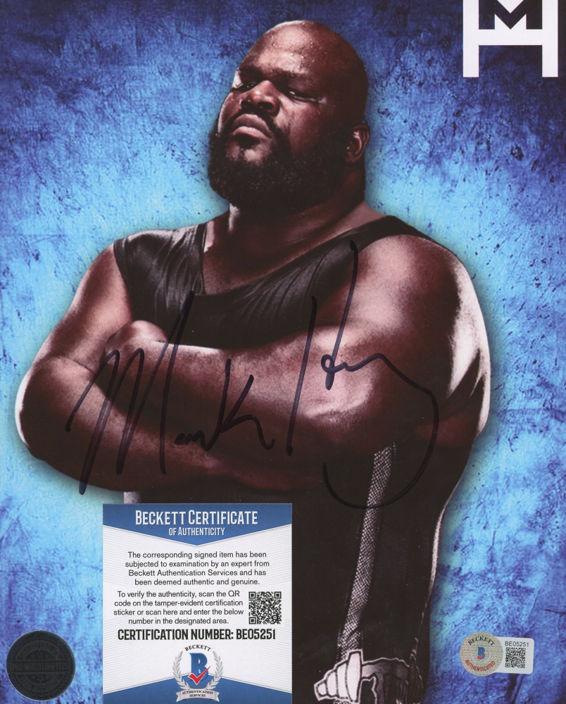 Mark Henry Signed WWE 8x10 Photo (Beckett) | Pristine Auction