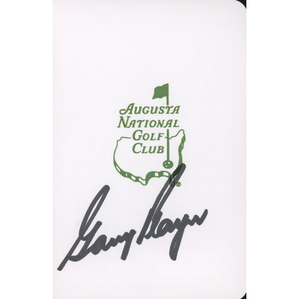 Gary Player Signed Augusta National Golf Club Scorecard (JSA ...