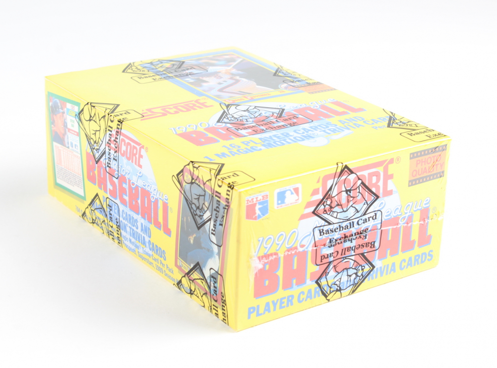 1990 Score Baseball Box with (36) Packs (BBCE) | Pristine Auction