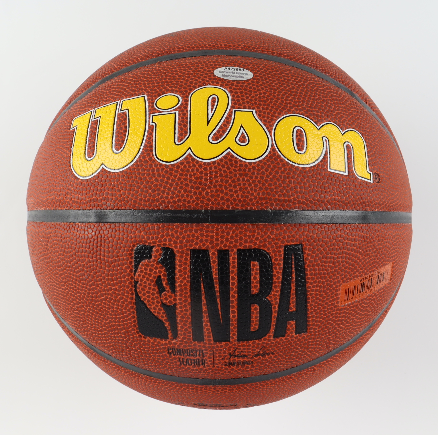 Alex English Signed Nuggets Logo Basketball Inscribed "HOF 97 ...