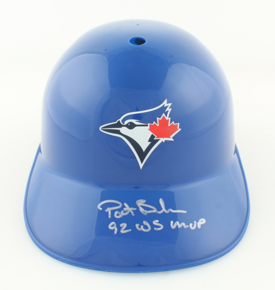 Pat Borders Signed Blue Jays Full Size Batting Helmet Inscribed 92 pat-borders-signed-blue-jays-full-size-batting-helmet-inscribed-92