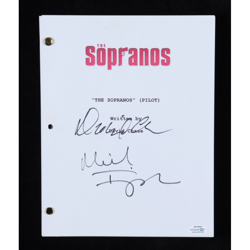 Michael Imperioli & David Chase Signed "The Sopranos: Pilot" Episode ...