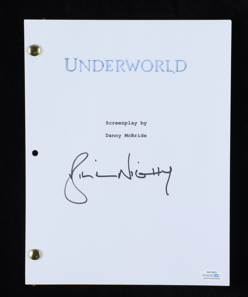 Bill Nighy Signed "Underworld" Movie Script (AutographCOA) | Pristine ...