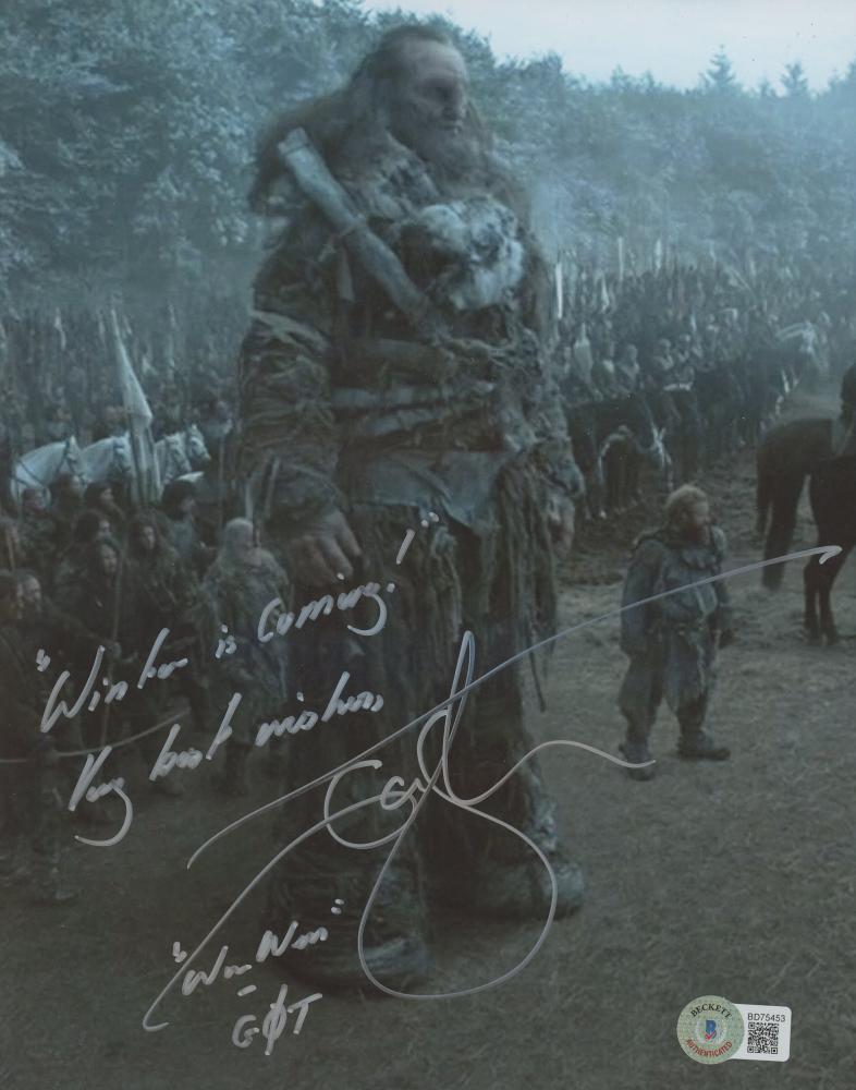 Ian Whyte Signed "Game of Thrones" 8x10 Photo with Multiple ...