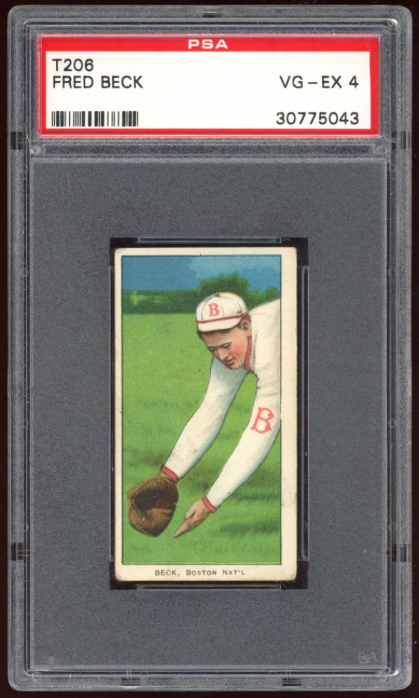 Fred Beck 1909-11 T206 #27 (PSA 4) | Pristine Auction