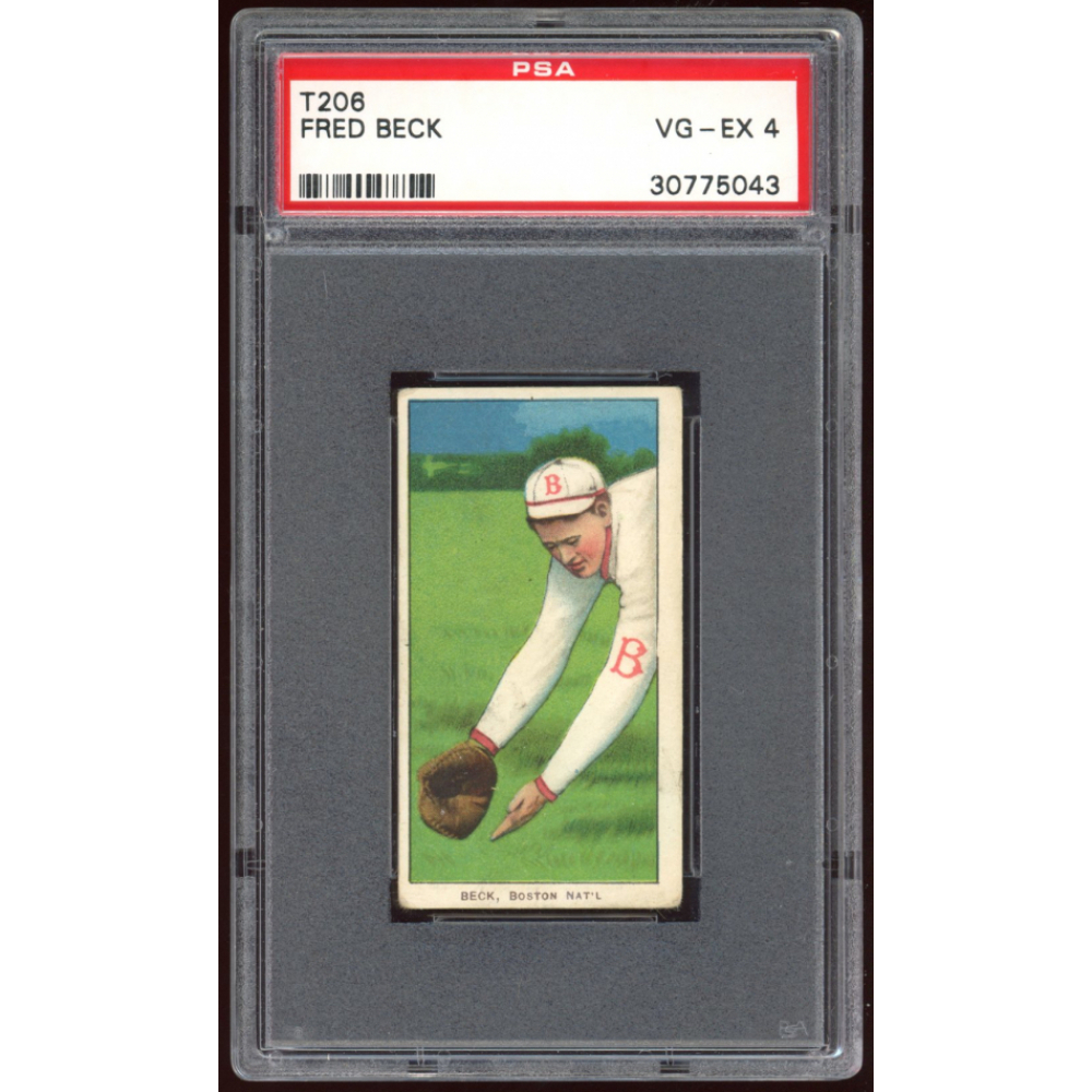 Fred Beck 1909-11 T206 #27 (PSA 4) | Pristine Auction