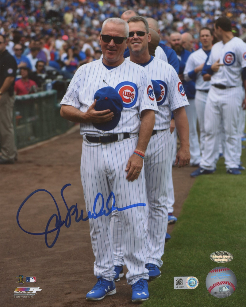 Joe Maddon Signed Cubs 8x10 Photo (Schwartz & MLB) | Pristine Auction