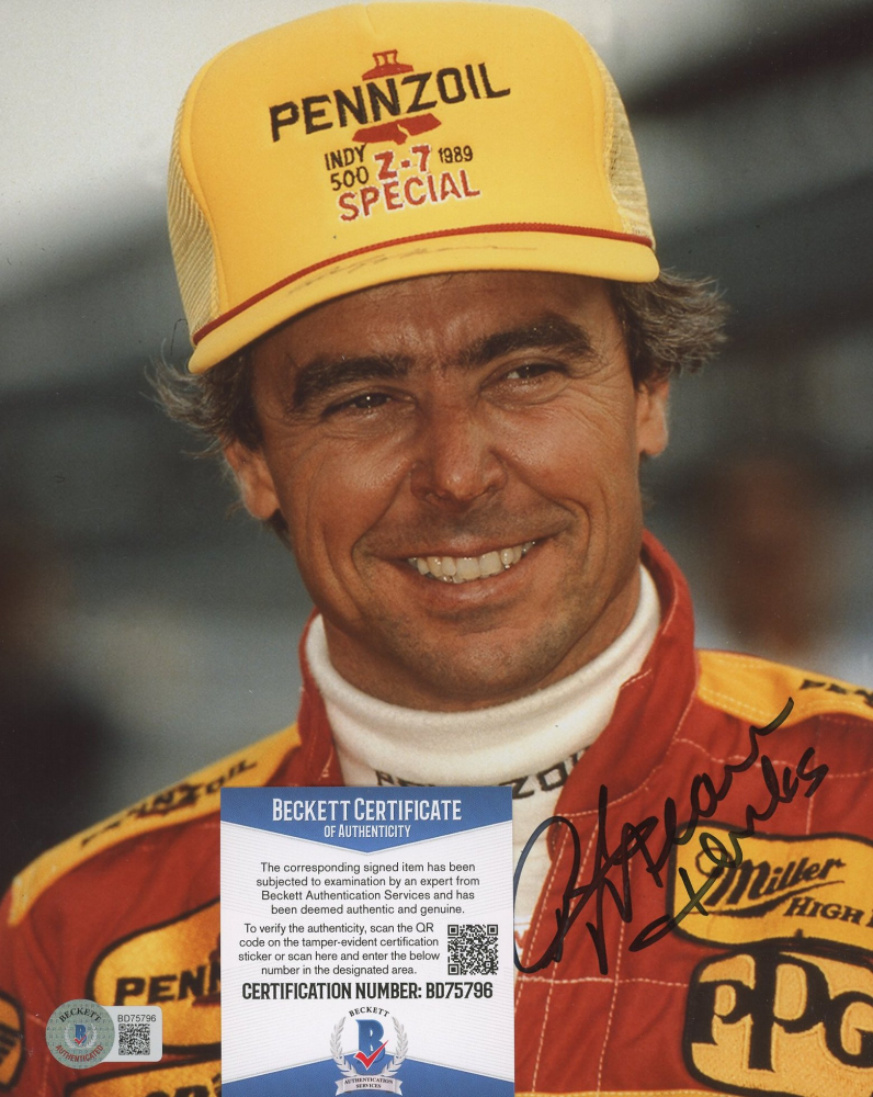 Rick Mears Signed 8x10 Photo (Beckett) | Pristine Auction