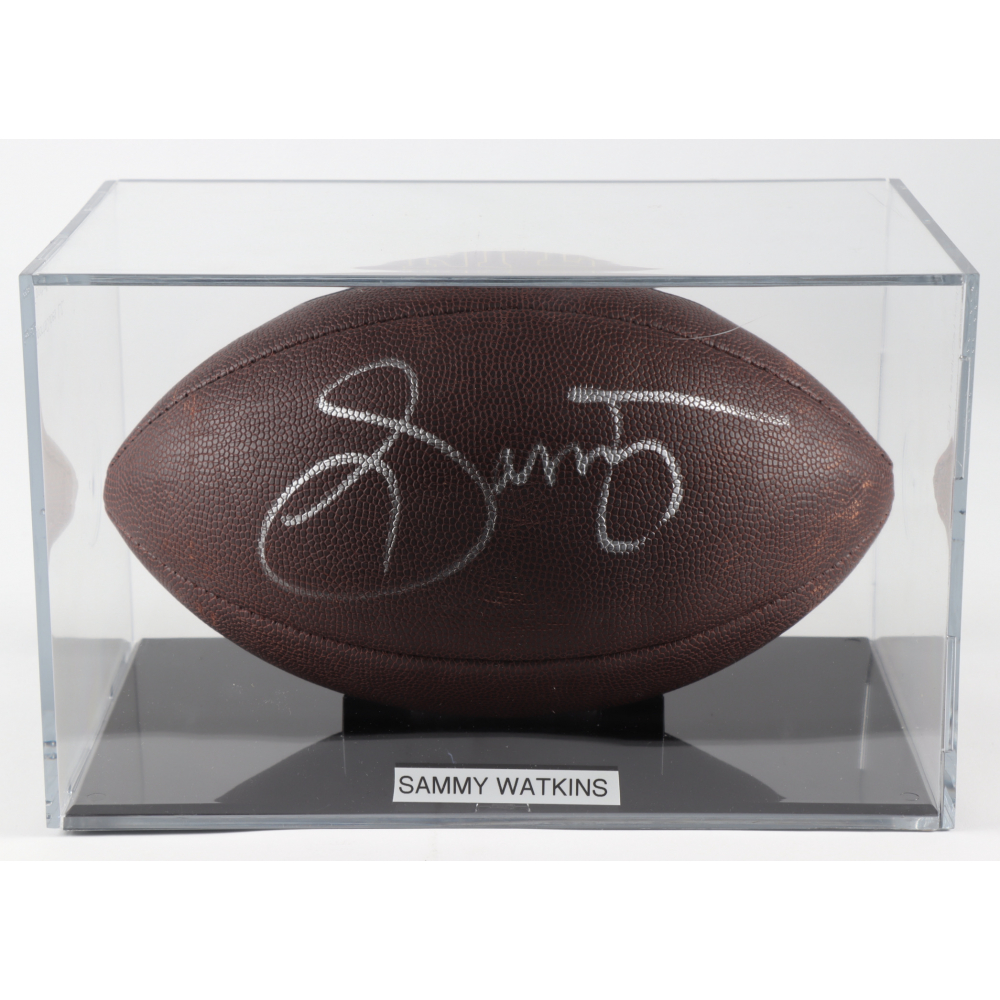 Sammy Watkins Signed NFL Football with Display Case (JSA) (See ...