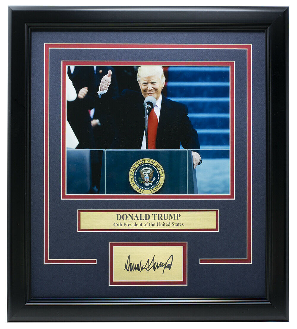 Donald Trump 11x18 Custom Framed Photo | Pristine Auction