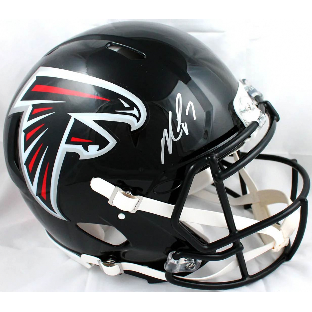 Michael Vick Signed Falcons Full-Size Authentic On-Field Speed Helmet ...