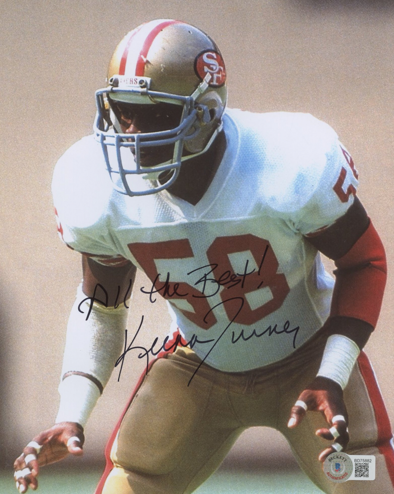 Keena Turner Signed 49ers 8x10 Photo Inscribed "All the Best!" (Beckett ...