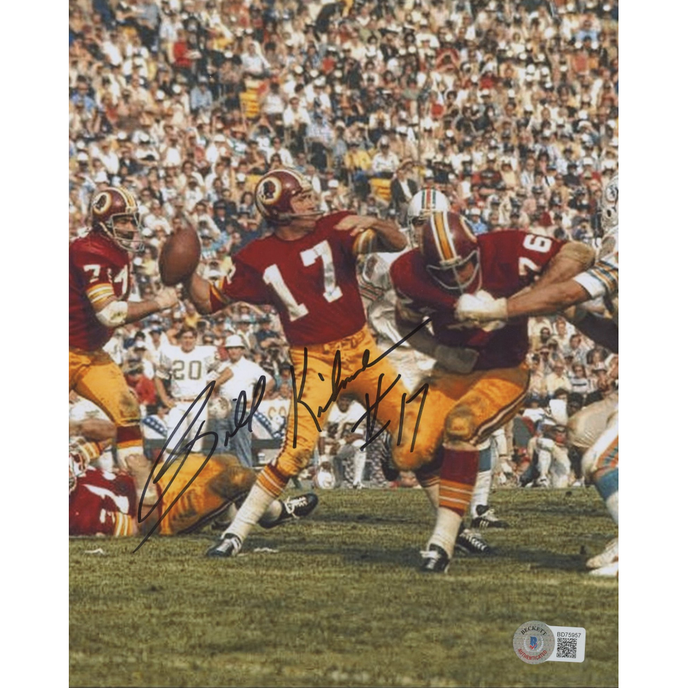 Billy Kilmer Signed Redskins 8x10 Photo (Beckett) | Pristine Auction