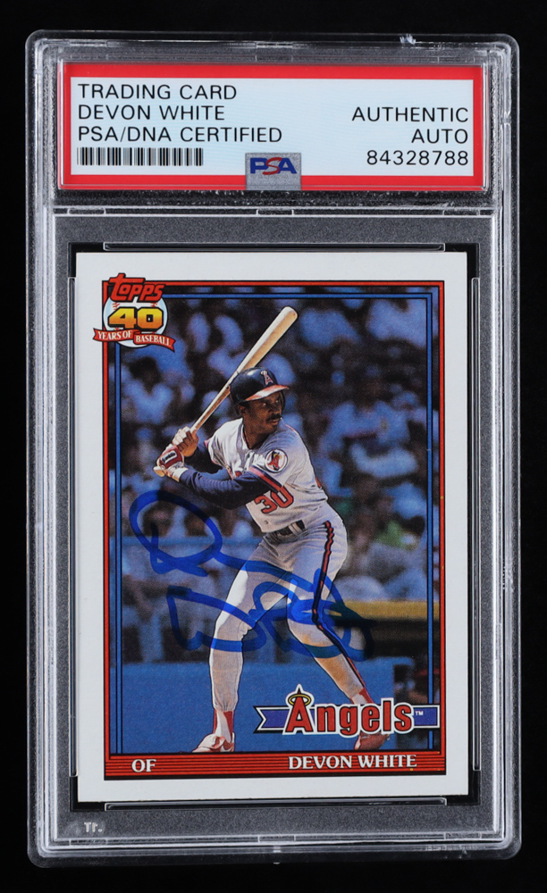 Devon White Signed 1991 Topps #704 (PSA) | Pristine Auction