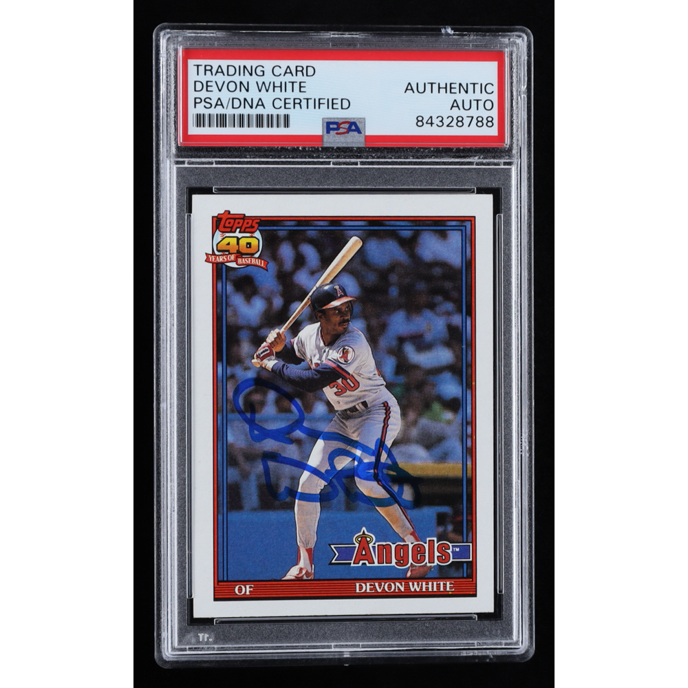 Devon White Signed 1991 Topps #704 (PSA) | Pristine Auction