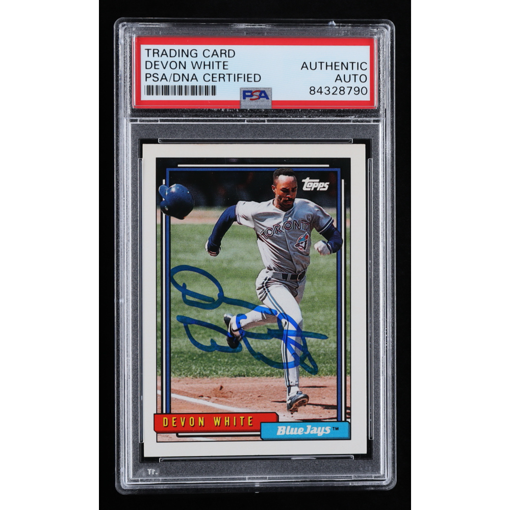 Devon White Signed 1992 Topps #260 (PSA) | Pristine Auction