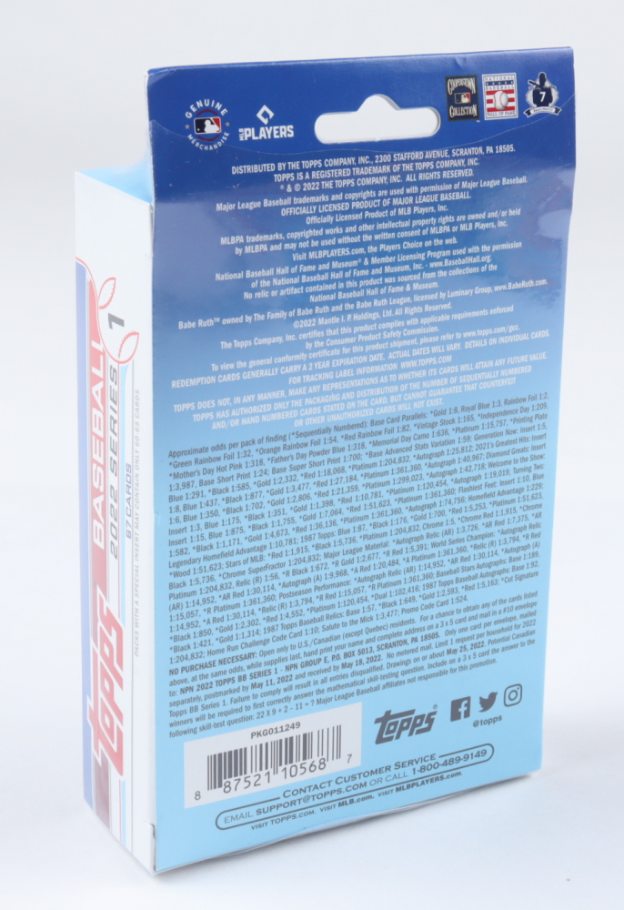 2022 Topps Series 1 Baseball Hanger Box with (67) Cards | Pristine Auction