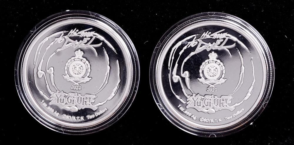 2022 Niue Yu-Gi-Oh! LE Colorized Yami Yugi & Dark Magician 1 oz .999 ...