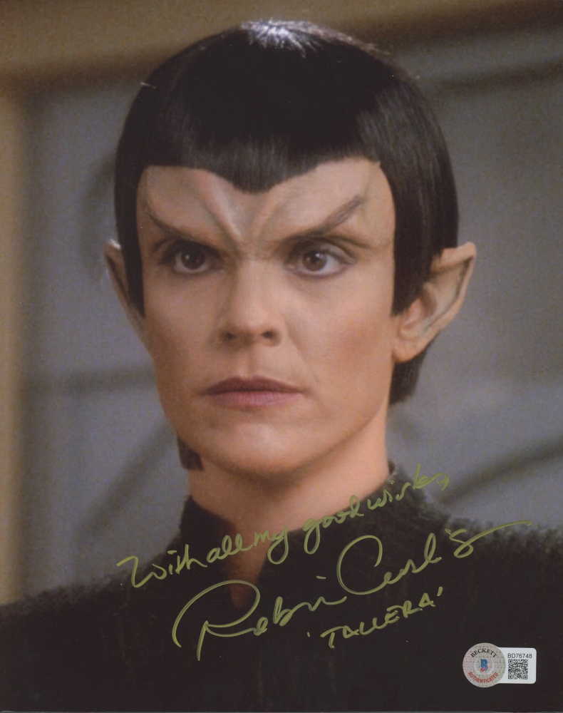 Robin Curtis Signed Star Trek 8x10 Photo Inscribed With All My Good