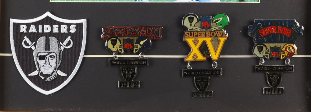 Radiers 14x18 Custom Framed Display With (3) Super Bowl Champion Pins ...