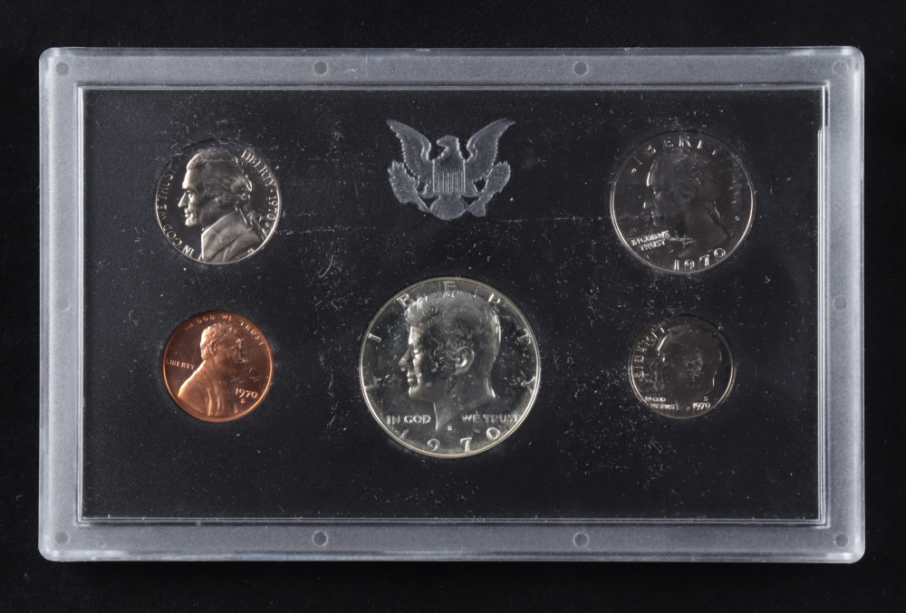 1970-S United States Mint Proof Set with (5) Coins | Pristine Auction