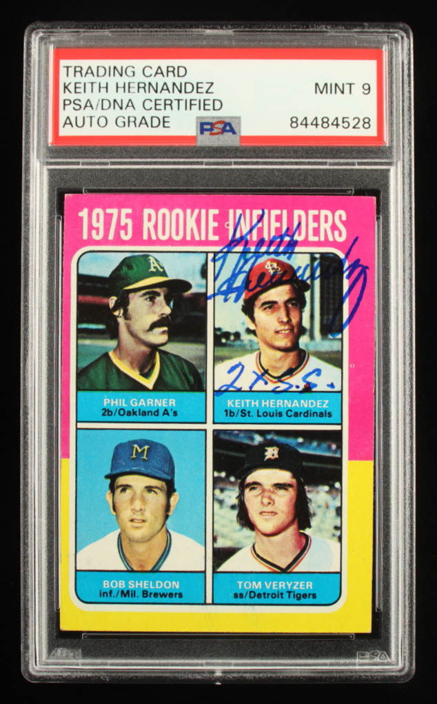 Keith Hernandez Signed 1975 Topps #623 Rookie Infielders RC Inscribed ...
