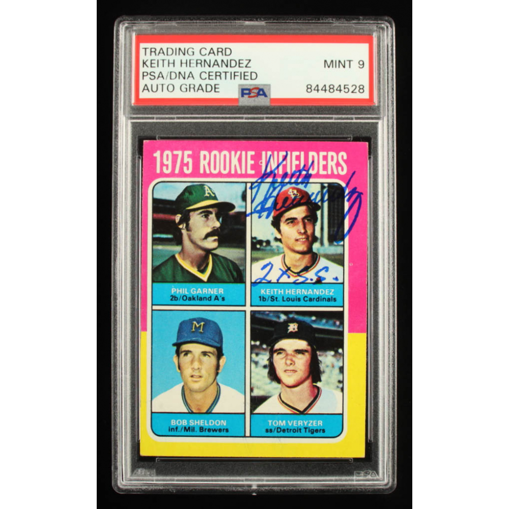 Keith Hernandez Signed 1975 Topps #623 Rookie Infielders RC Inscribed ...
