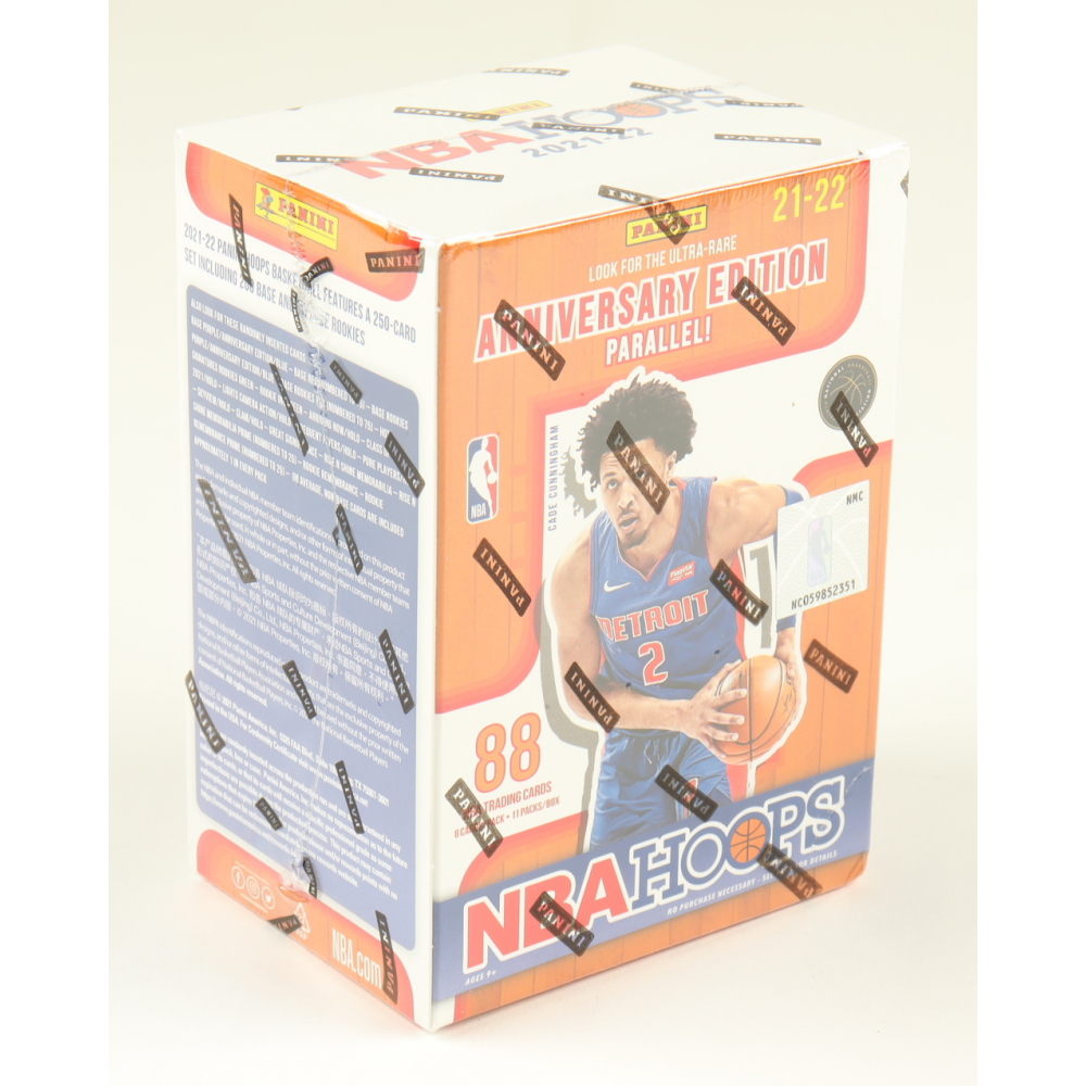 2021-22 Panini NBA Hoops Basketball Blaster Box with (11) Packs ...