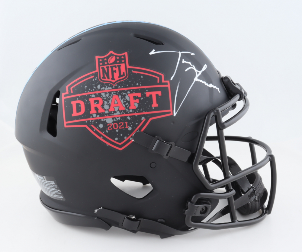 Trevor Lawrence Signed 2021 NFL Draft Logo Full-Size Authentic On-Field ...