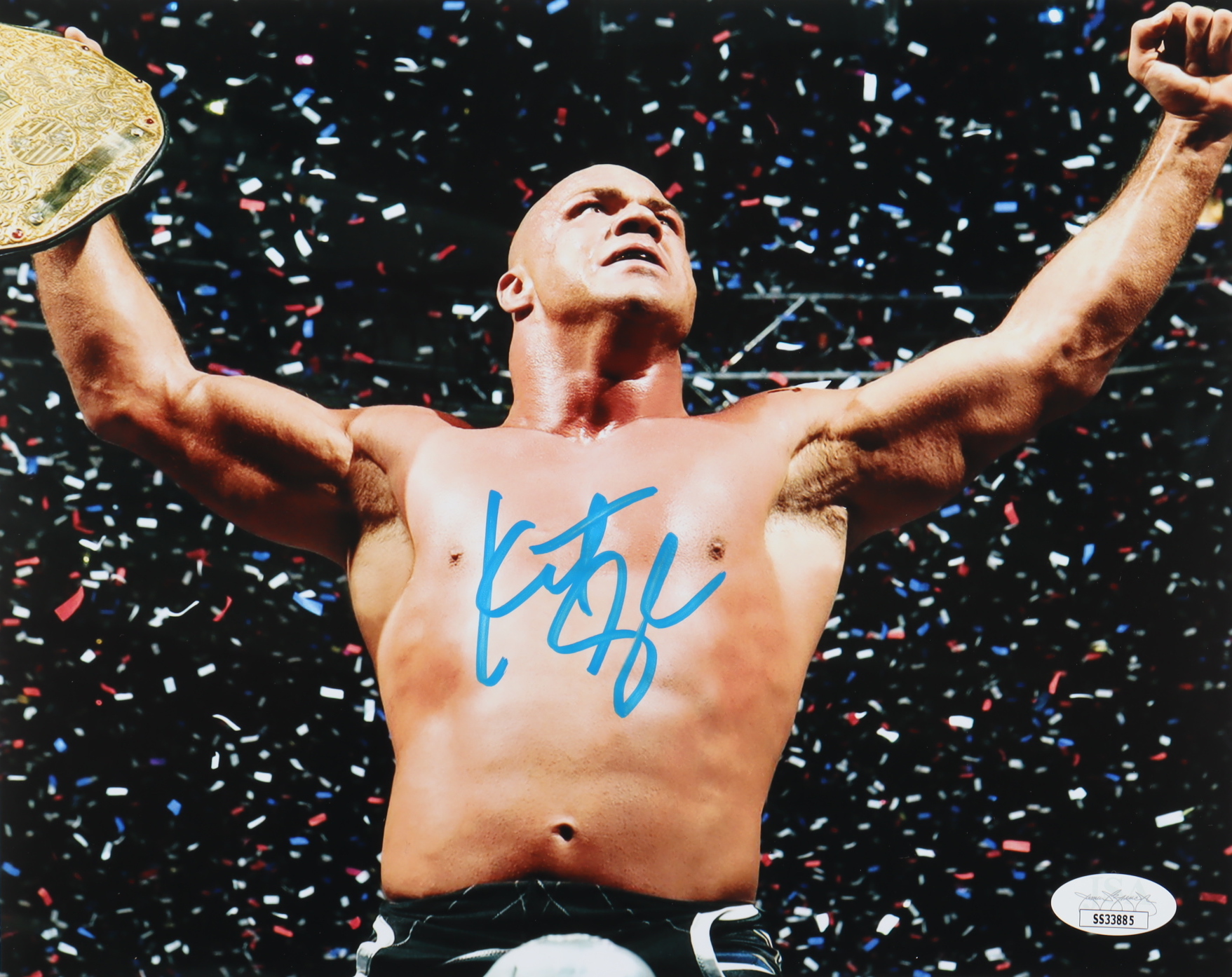 Kurt Angle Signed WWE 8x10 Photo (JSA) | Pristine Auction
